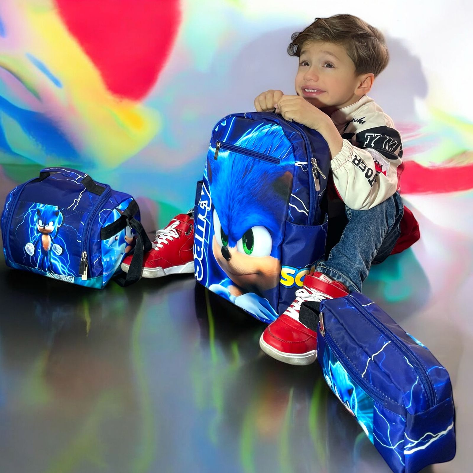 Combo estudiantil pequeño maleta más lonchera más cartuchera – Buhito ...