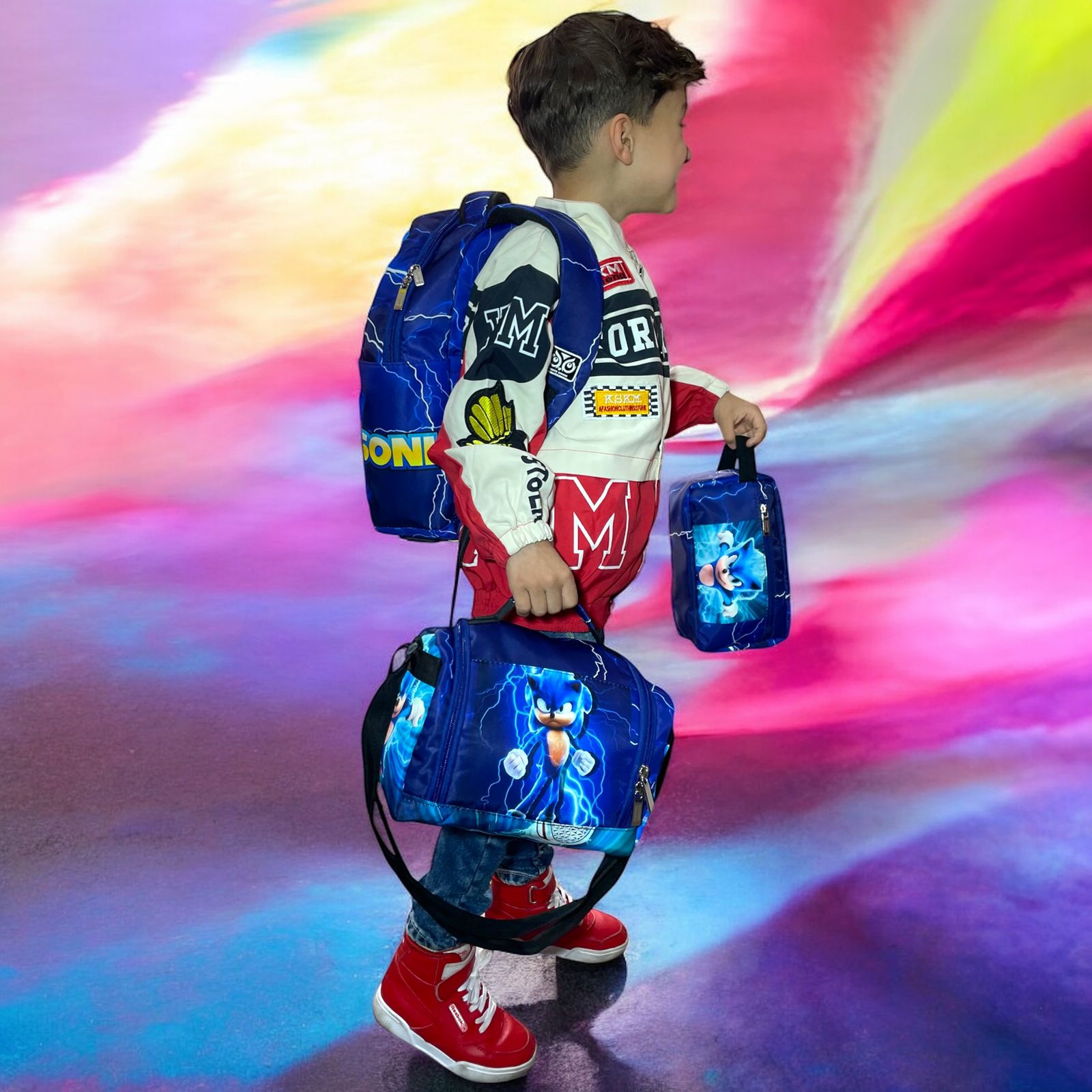 Combo estudiantil pequeño maleta más lonchera más cartuchera – Buhito ...